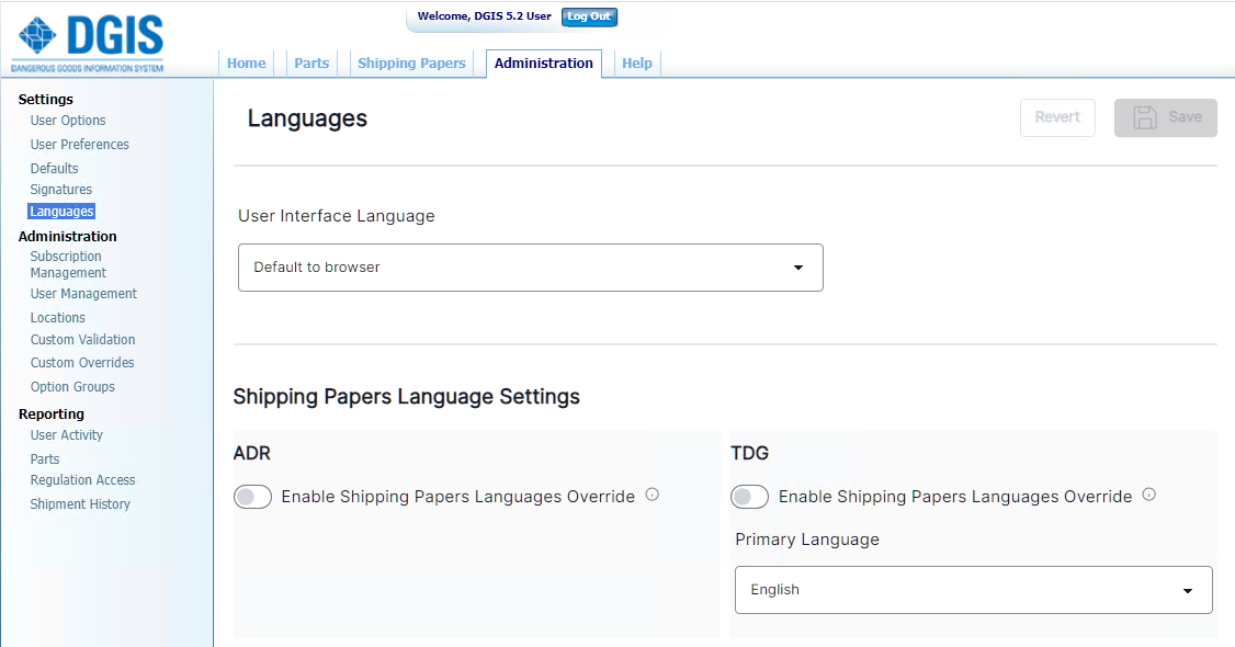 Languages (5.2) – Labelmaster Software Knowledge Center