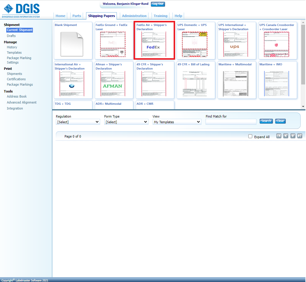 Starting FedEx Air Shipments – Labelmaster Software Knowledge Center